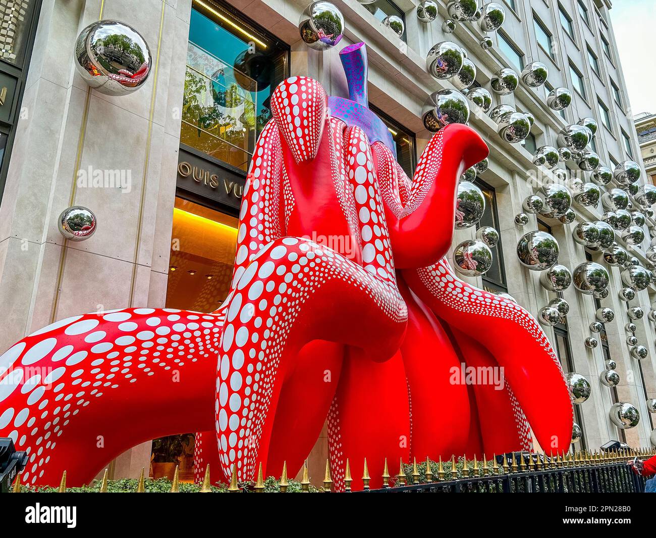 Paris, France, Outside, Shop Fronts, Luxury CLothing Louis Vuitton ...