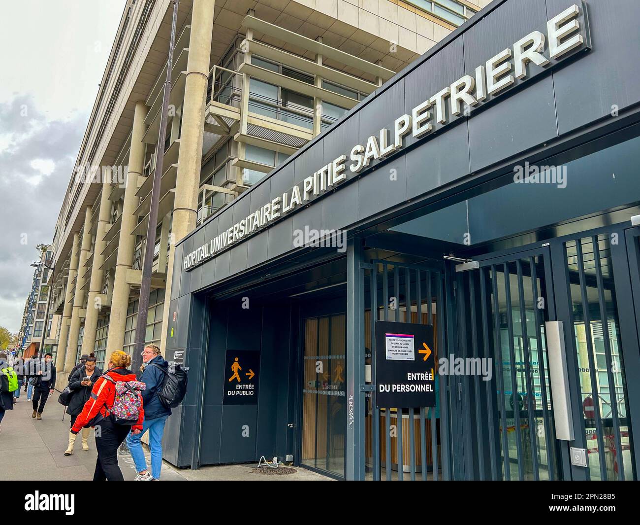 Paris, France, Outside Sign, French Public Hospital, Hopital ...