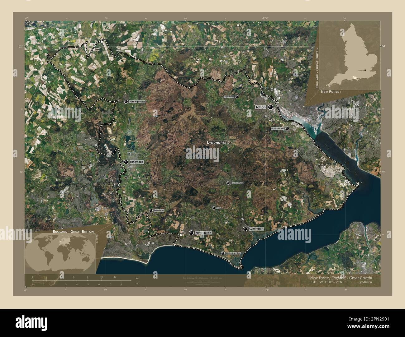 New Forest, non metropolitan district of England - Great Britain. High ...