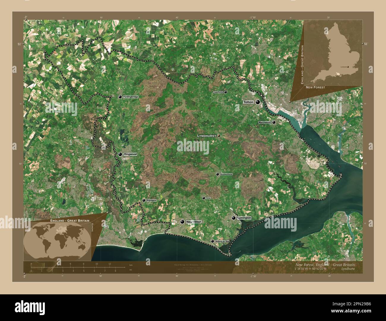Map of fordingbridge hi-res stock photography and images - Alamy
