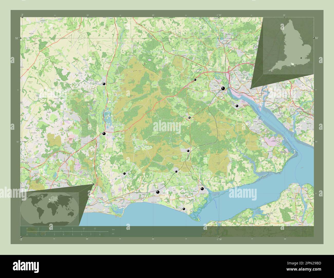 New Forest, non metropolitan district of England - Great Britain. Open ...