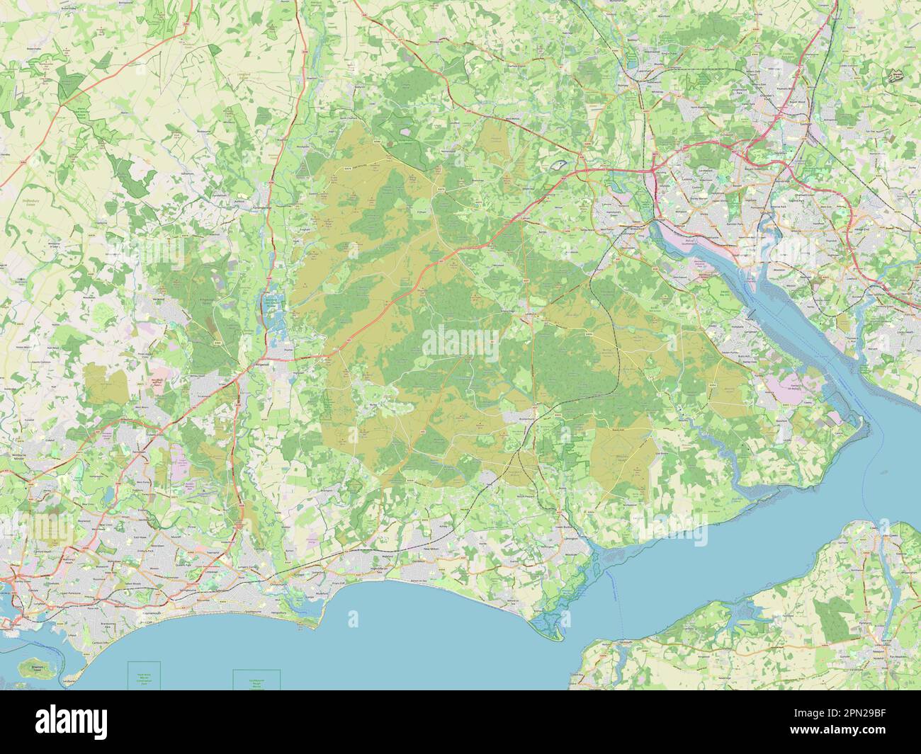 Map of lyndhurst hi-res stock photography and images - Alamy