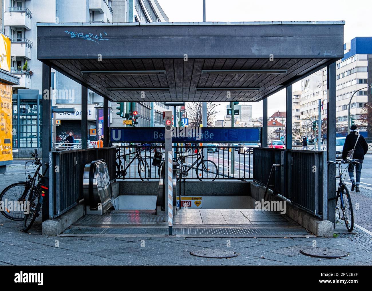 Berliner Strasse U-Bahn Underground railway station serves the U7 & U9 ...