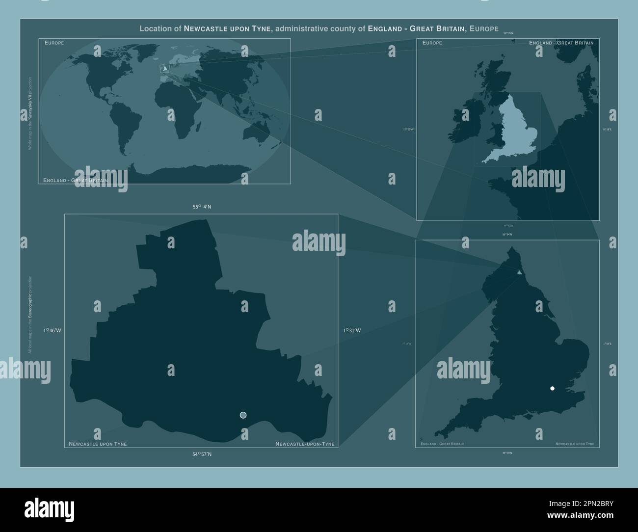 Map of newcastle on tyne hi-res stock photography and images - Alamy