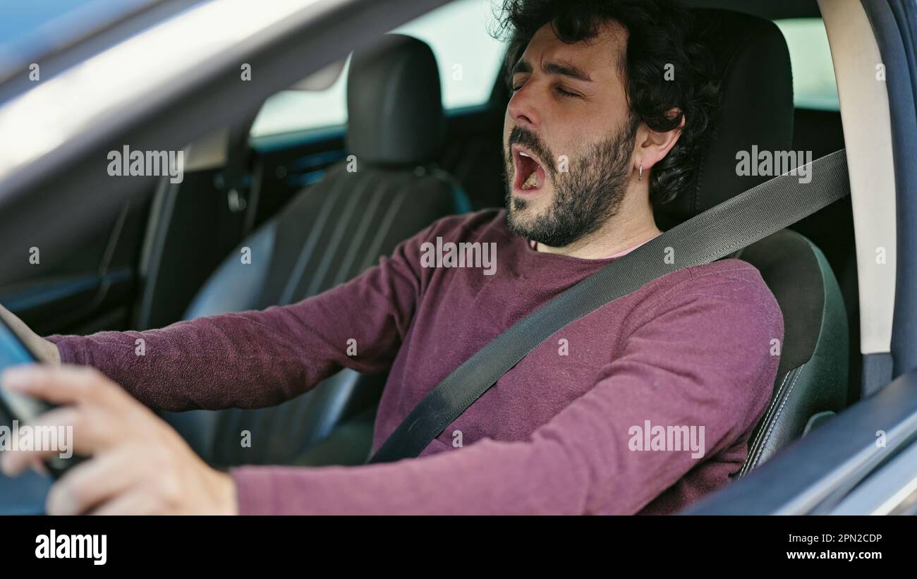 Yawning while driving hi-res stock photography and images - Alamy
