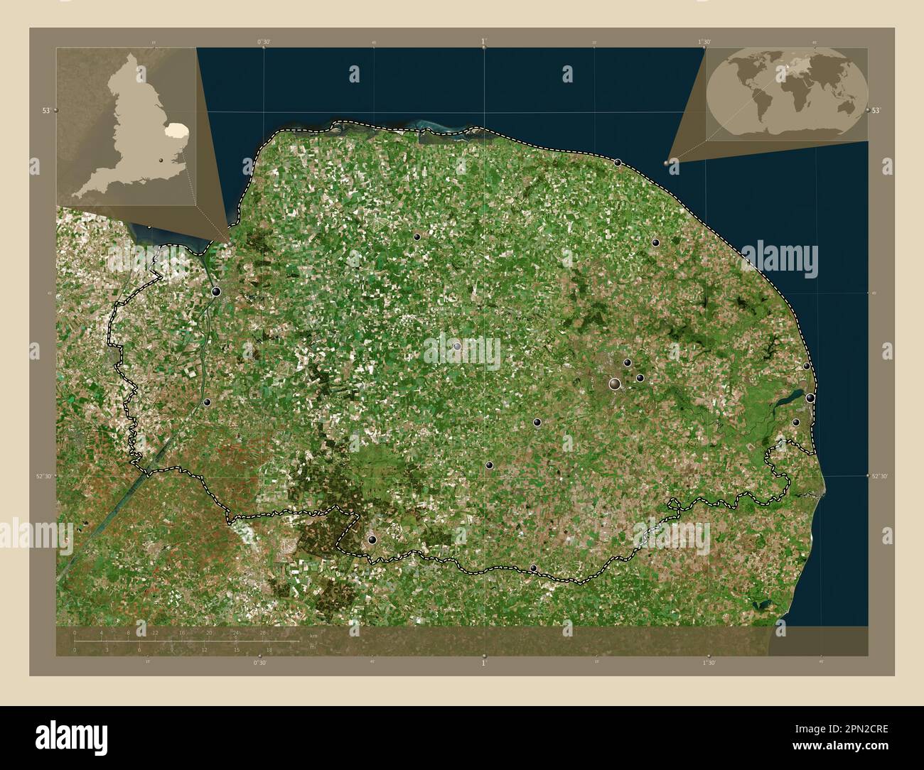 Norfolk, administrative county of England - Great Britain. High ...