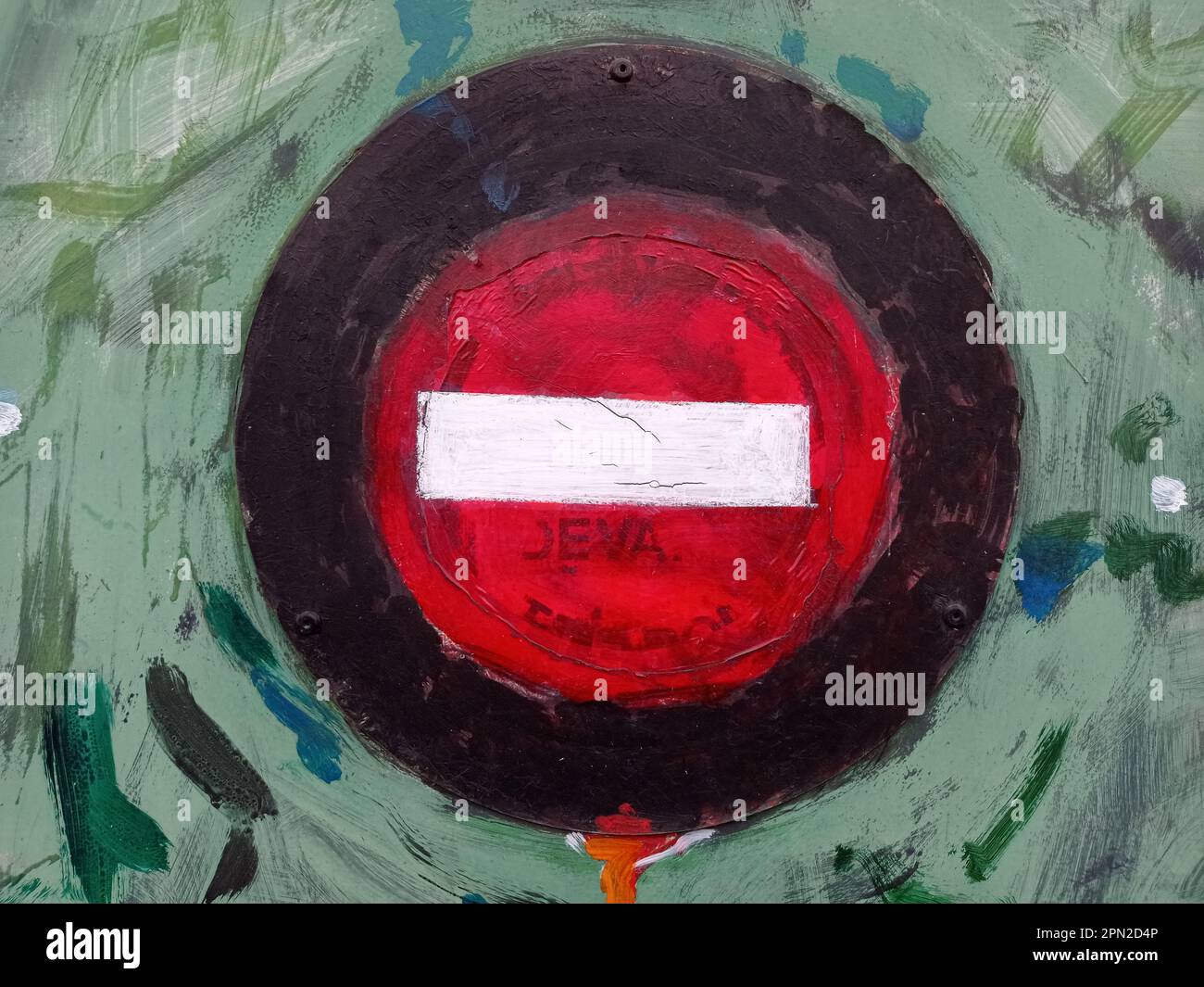 DESSIN DU PANNEAU SENS INTERDIT.PARIS.FRANCE Stock Photo - Alamy