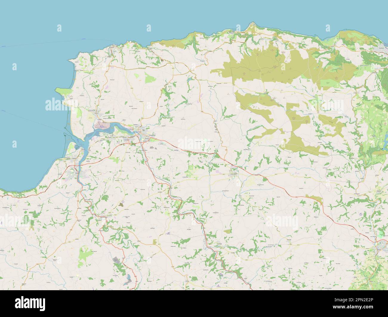 North devon outline map hi-res stock photography and images - Alamy