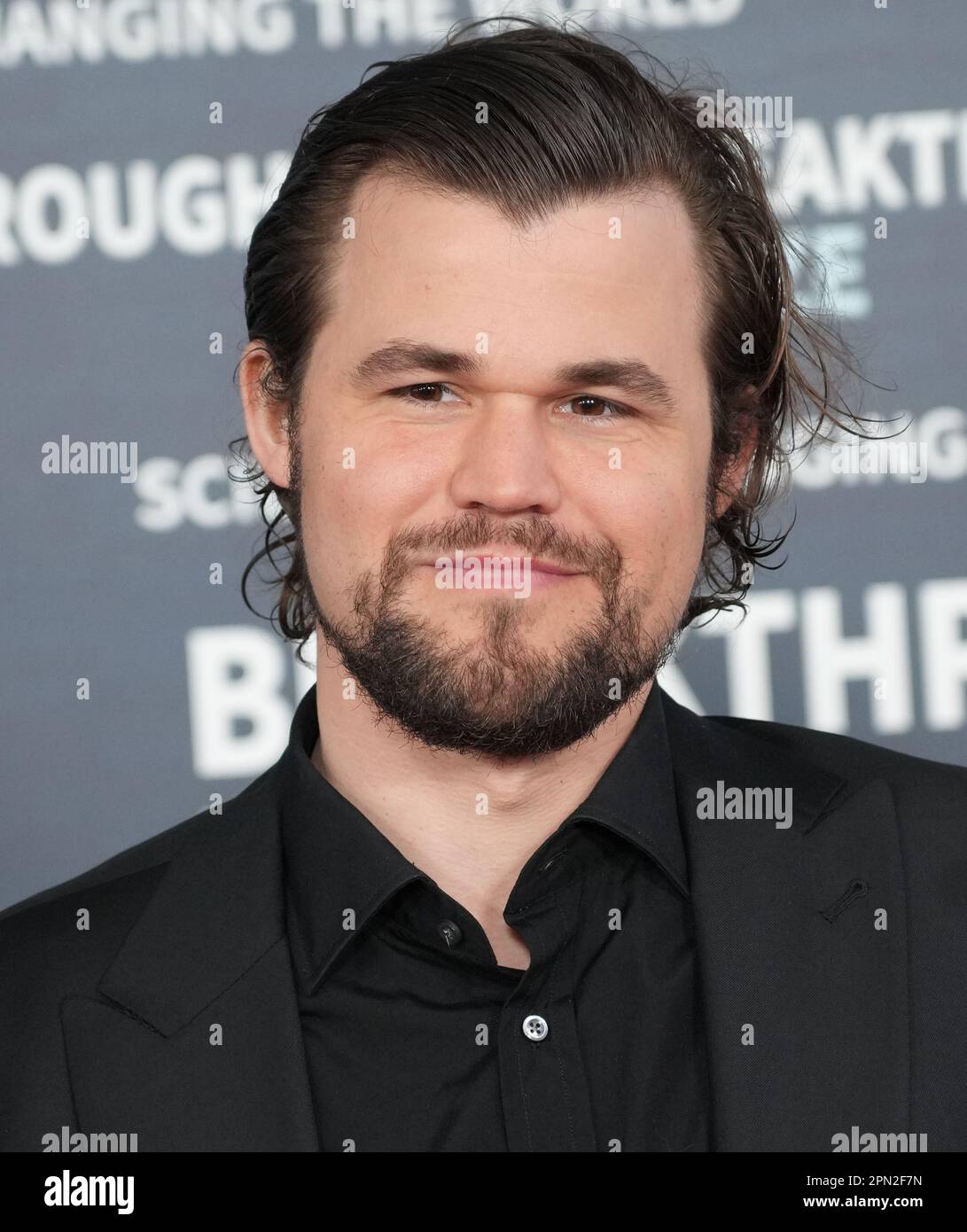 Los Angeles, USA. 15th Apr, 2023. Magnus Carlsen arrives at the 9th ...