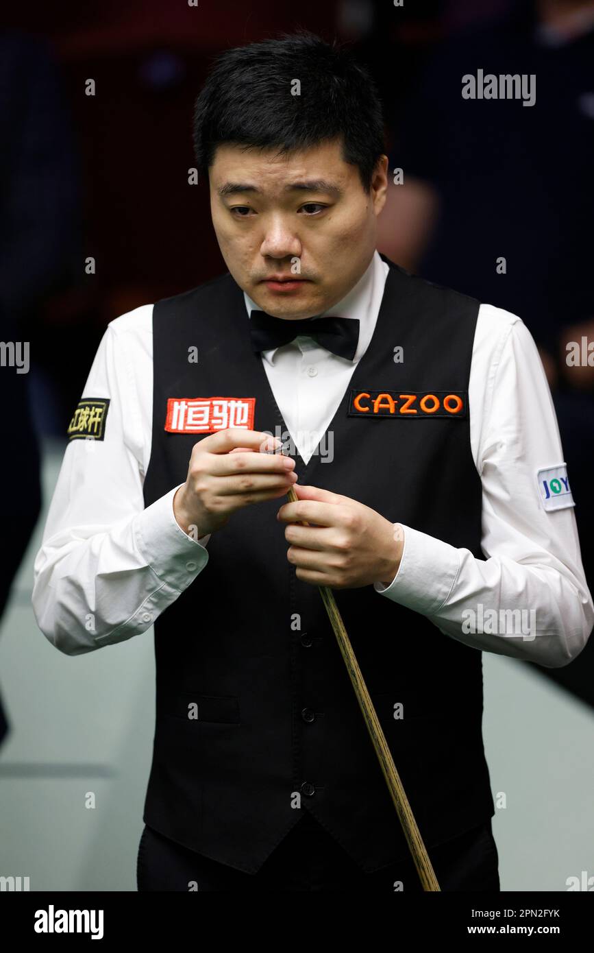 Ding Junhui during day two of the Cazoo World Snooker Championship at ... Ding Junhui during day two of the Cazoo World Snooker Championship at ...