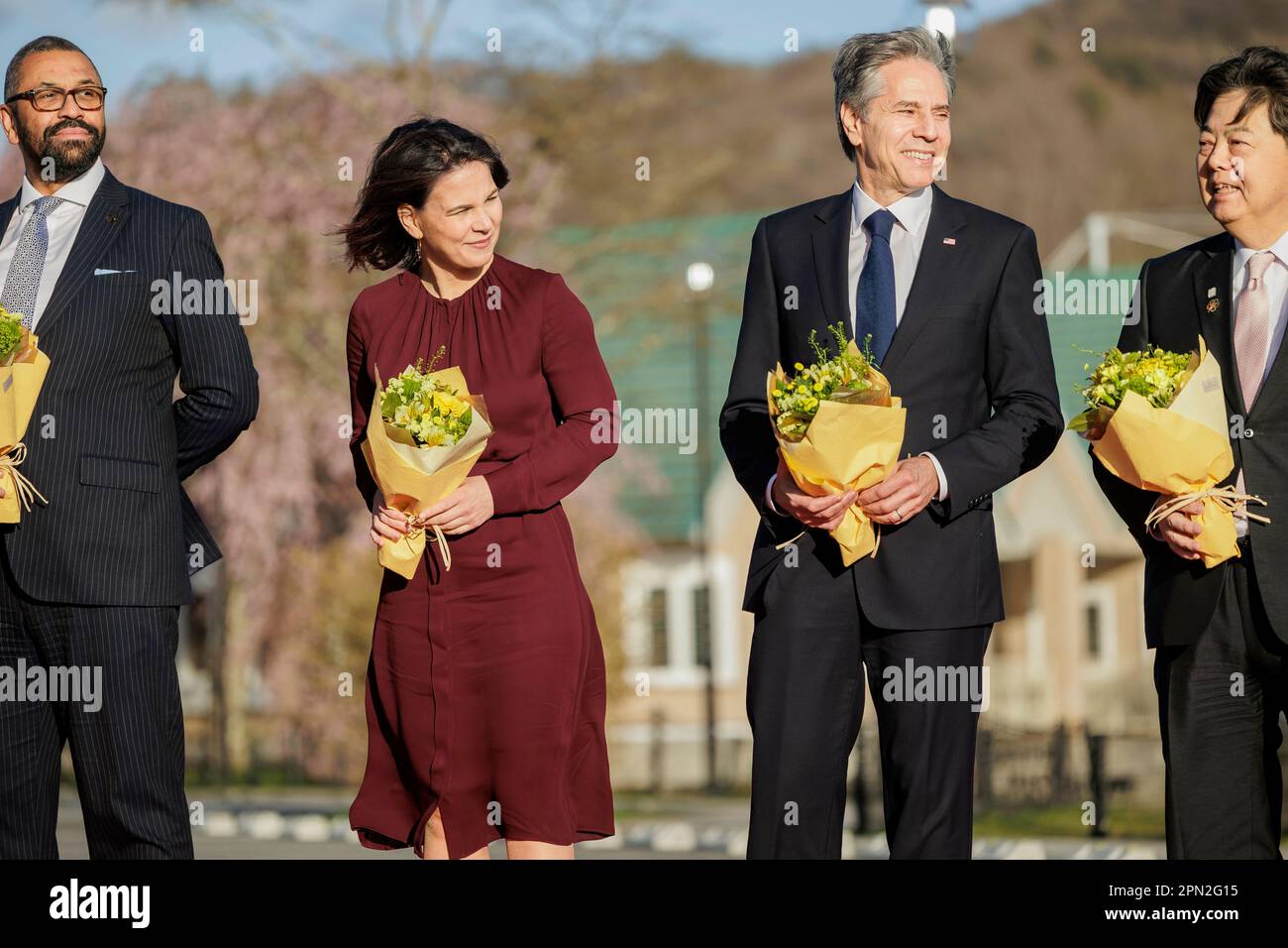 Karuizawa, Japan. 16th Apr, 2023. Annalena Baerbock (Alliance 90/The ...