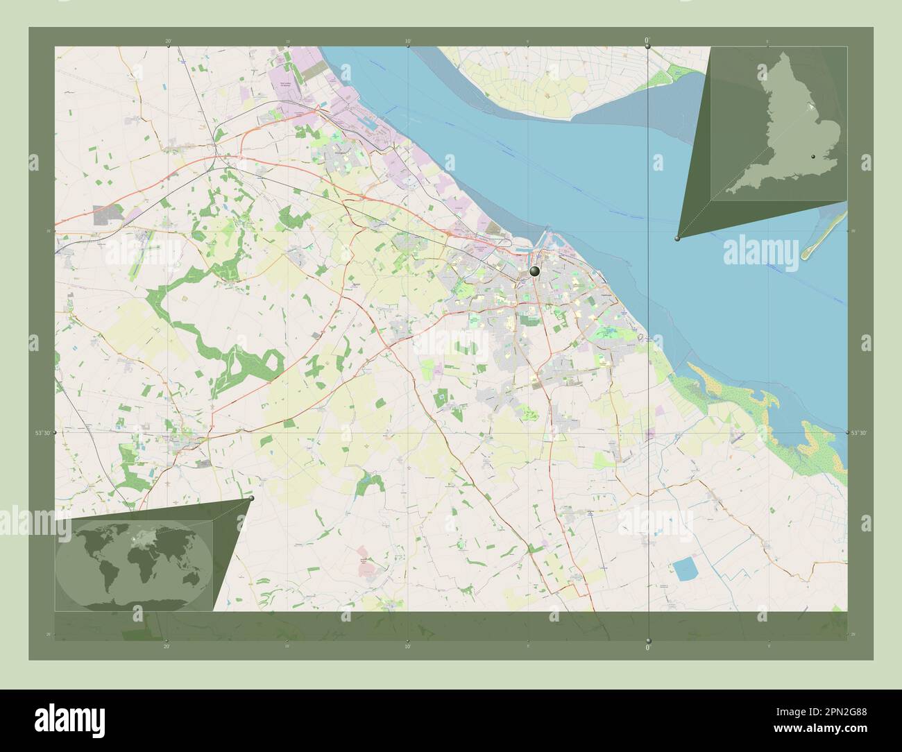 Grimsby map hi-res stock photography and images - Alamy