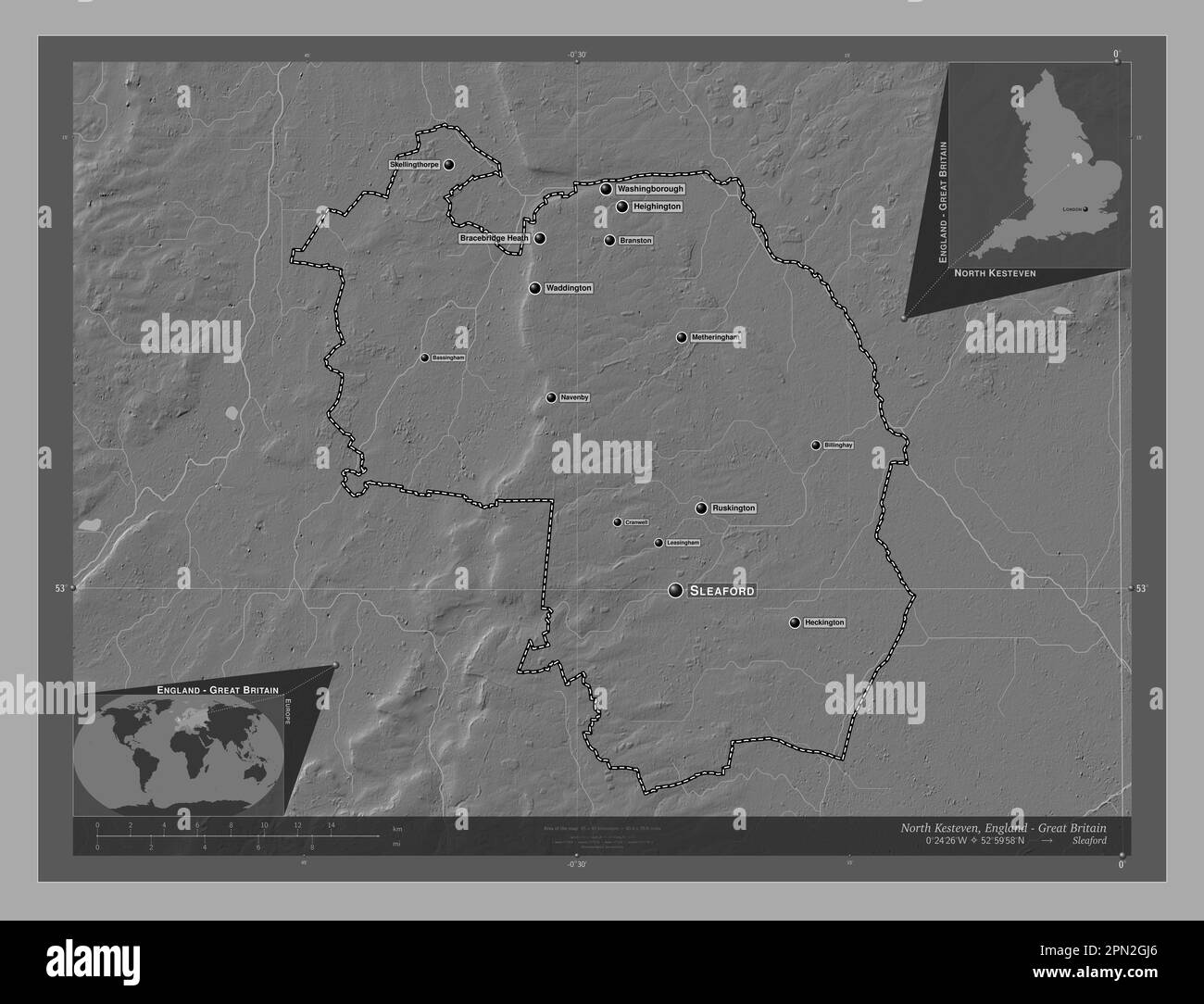 North Kesteven, non metropolitan district of England - Great Britain ...