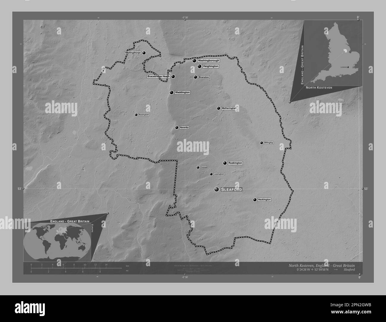 North Kesteven, non metropolitan district of England - Great Britain ...