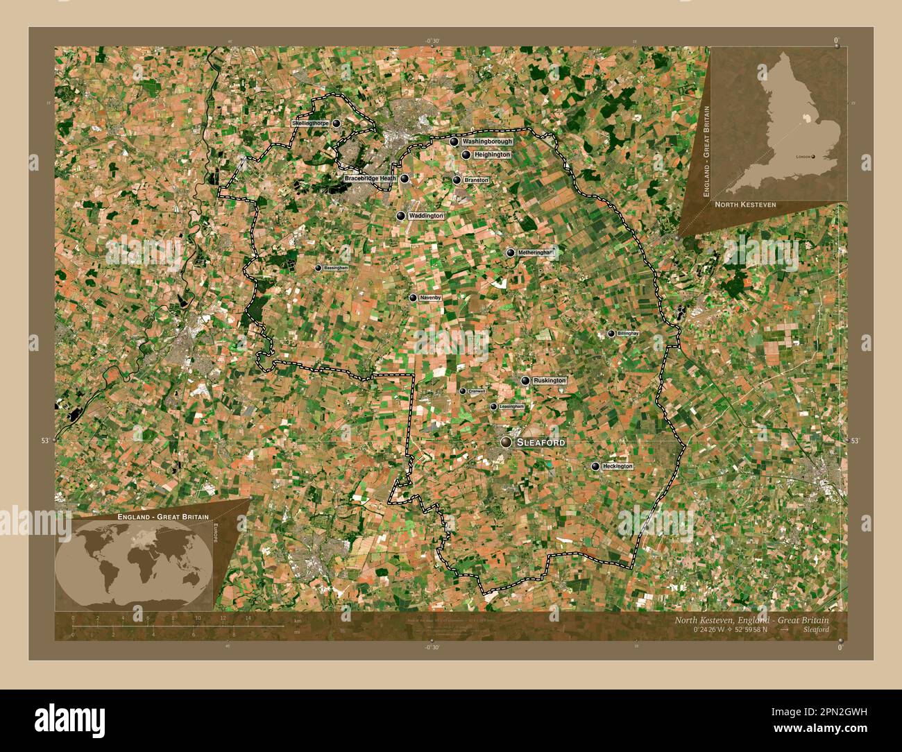 North Kesteven, non metropolitan district of England - Great Britain ...