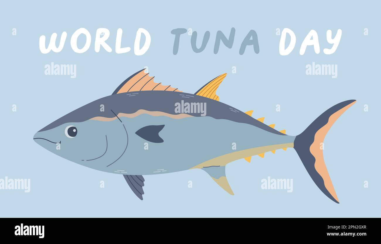 World tuna day modern vector. Good for logo, symbol, sign, t shirt ...