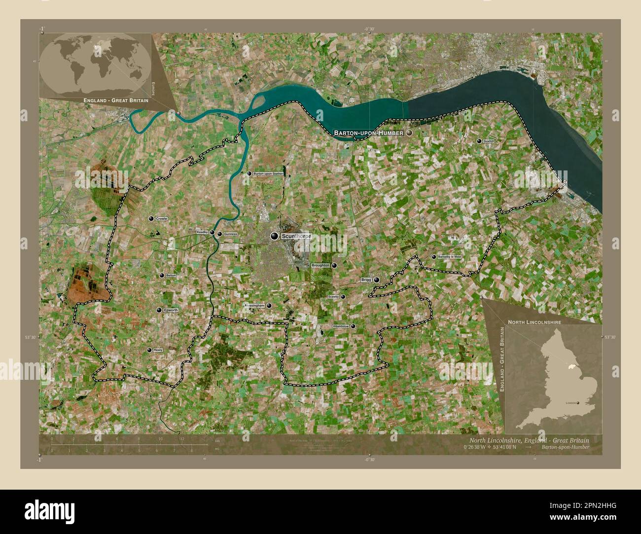 North Lincolnshire, unitary authority of England - Great Britain. High ...
