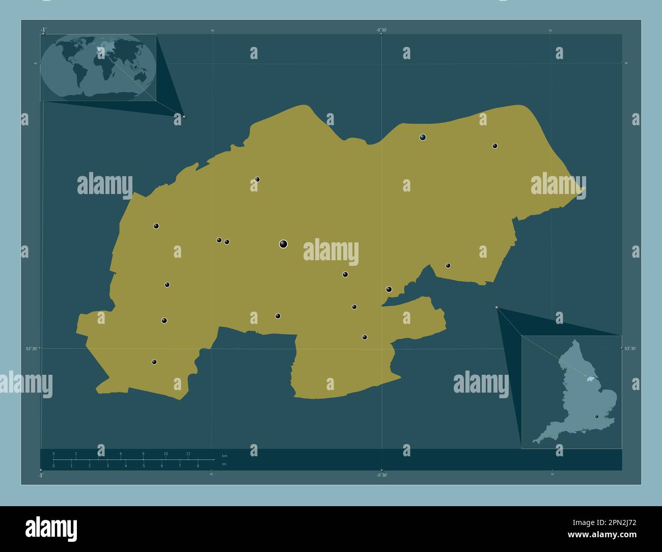 Map of scunthorpe hi-res stock photography and images - Alamy