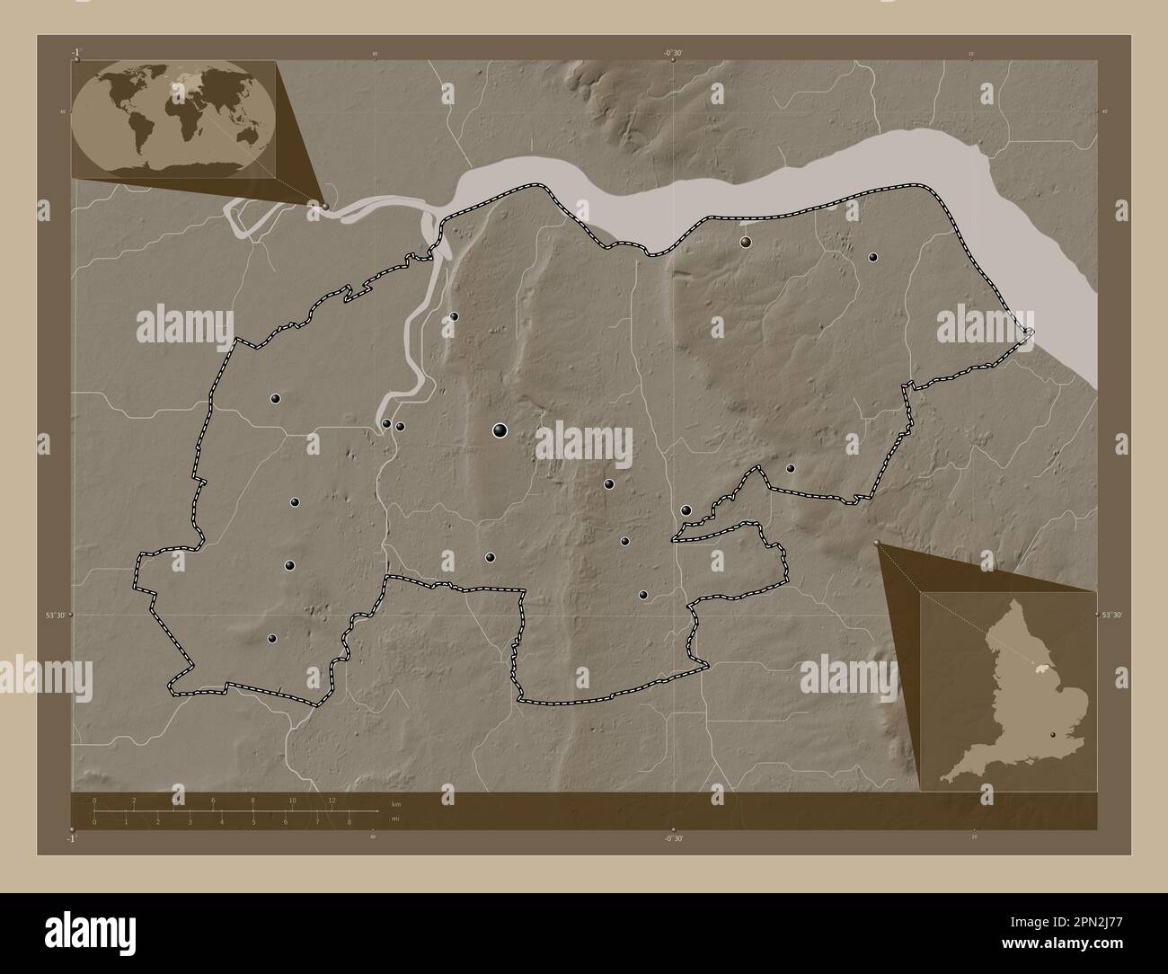 Map of scunthorpe hi-res stock photography and images - Alamy