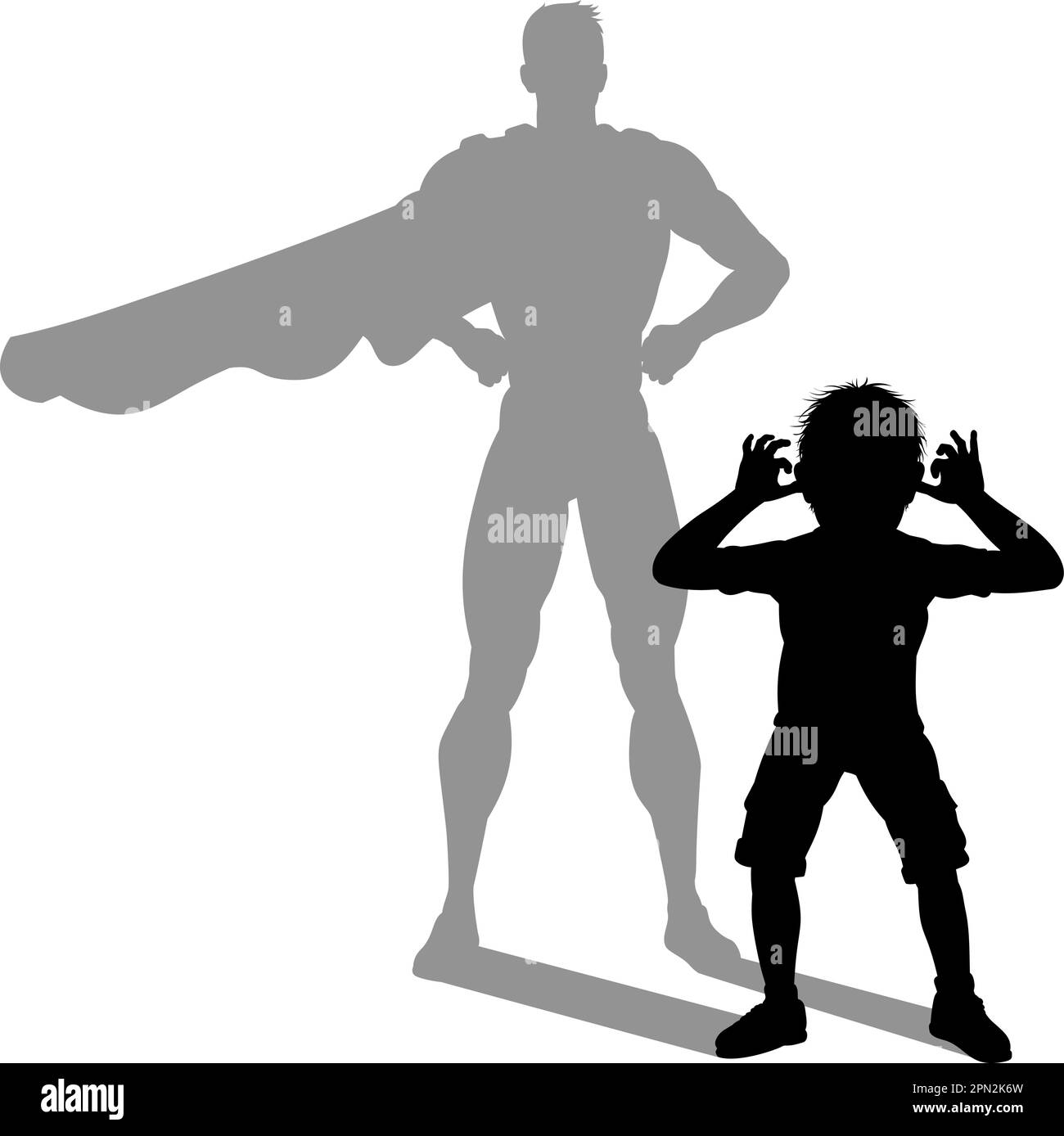Superhero Boy Silhouette