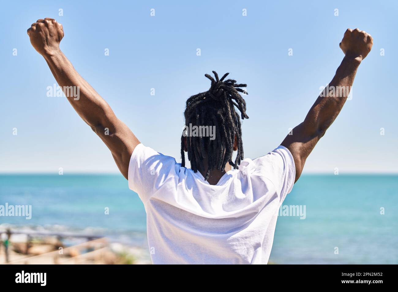 Back view african handsome woman hi-res stock photography and images ...