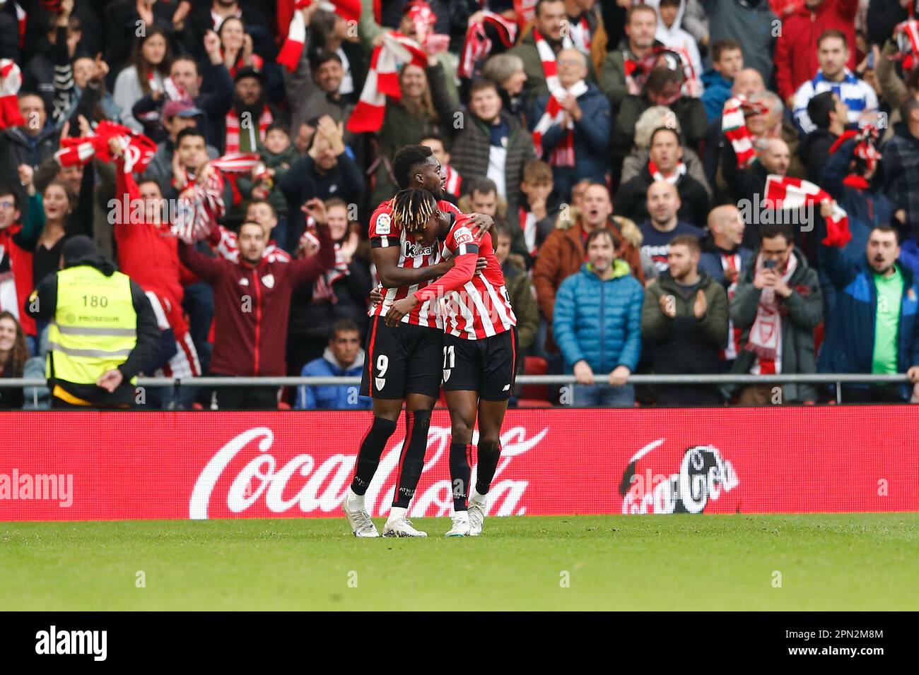 Bilbao, Spain. 15th Apr, 2023. (L-R) Inaki Williams, Nico Williams ...