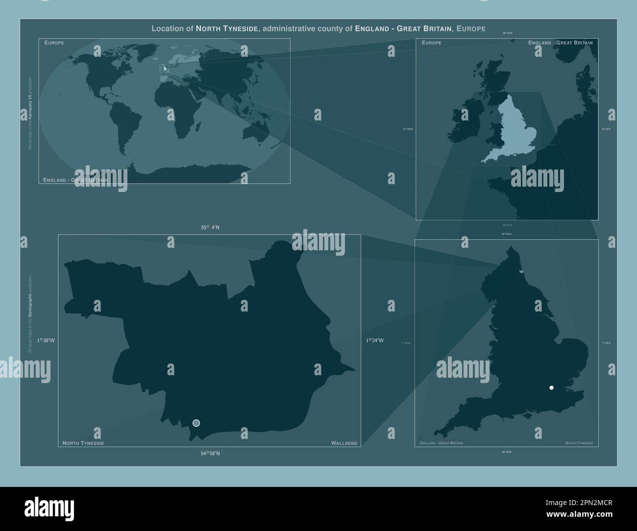North Tyneside, administrative county of England - Great Britain ...