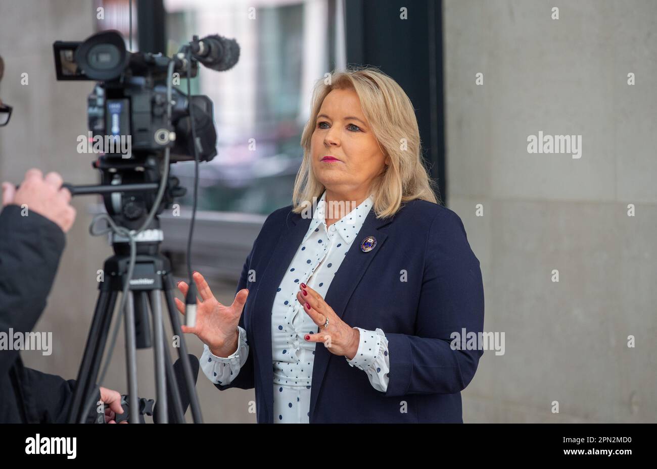 London, England, UK. 16th Apr, 2023. General Secretary of Royal College ...