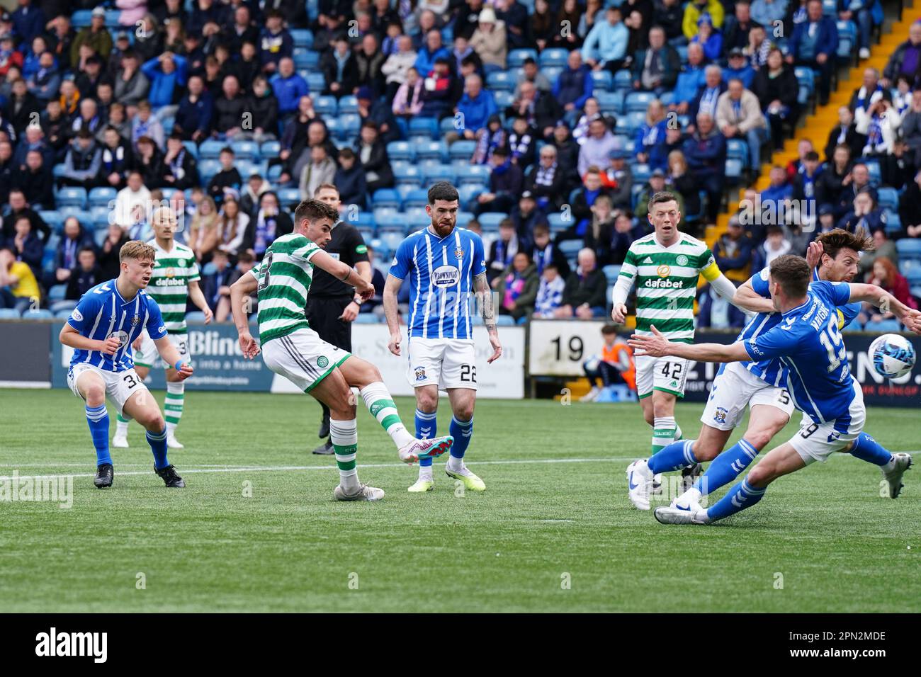 Celtic’s Matthew O’Riley scores their sides foruth goal during the ...