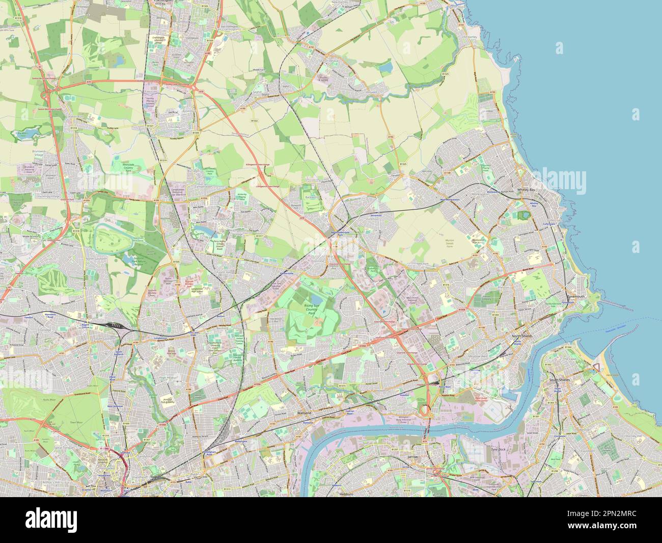 North Tyneside, administrative county of England - Great Britain. Open ...