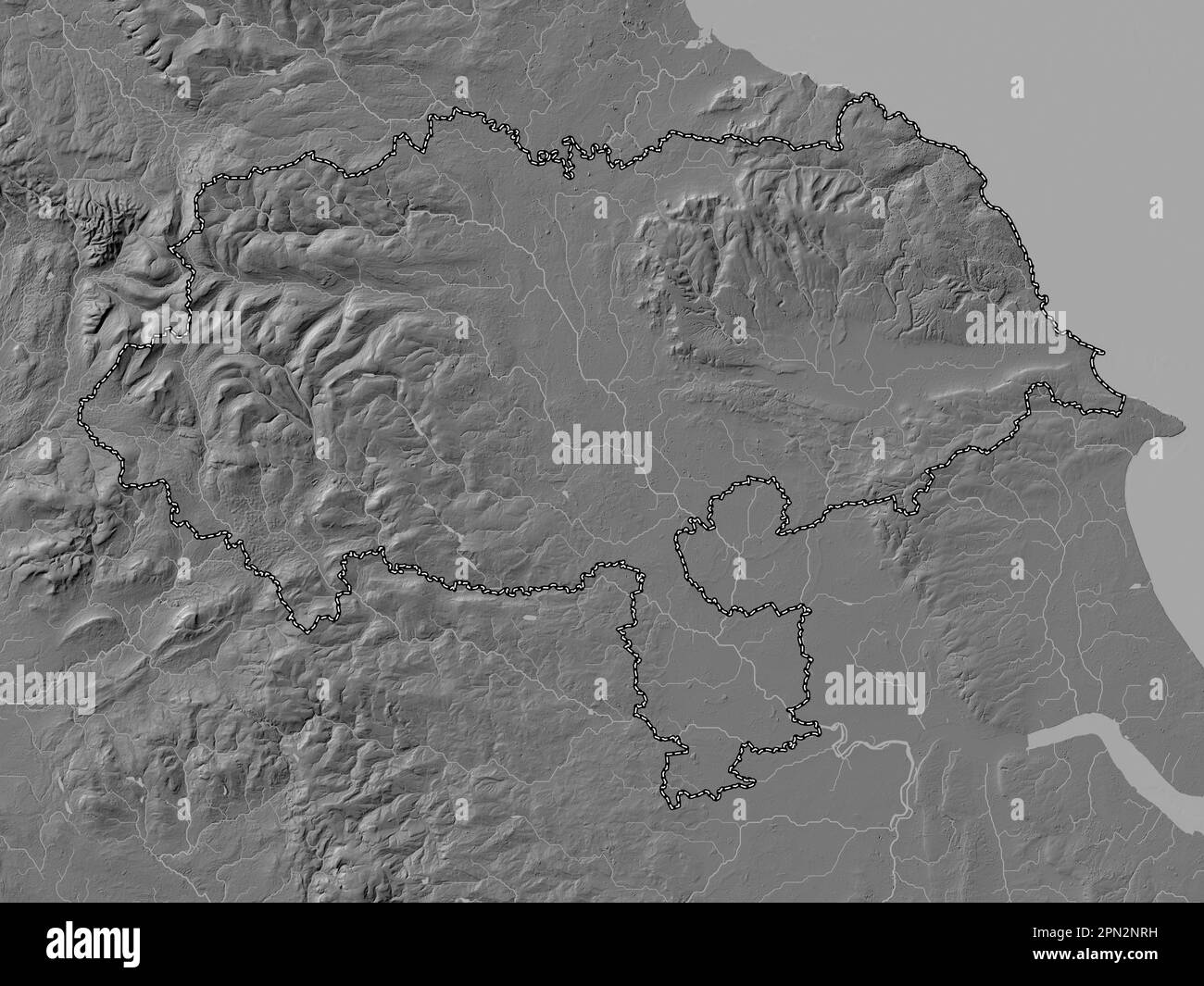Map of north yorkshire Black and White Stock Photos & Images - Alamy