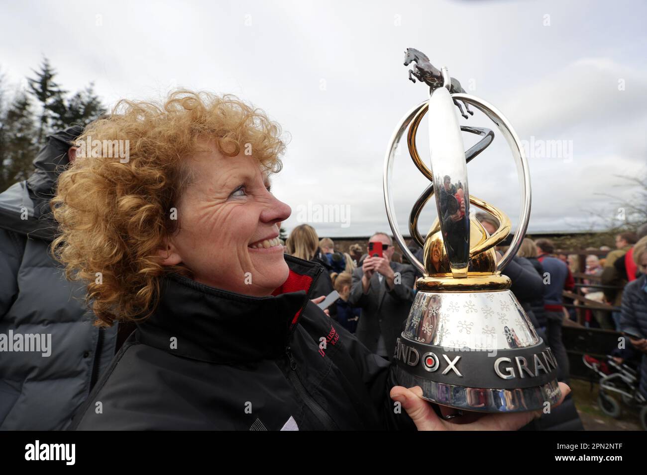 Trainer Lucinda Russell during the Randox Grand National winners ...