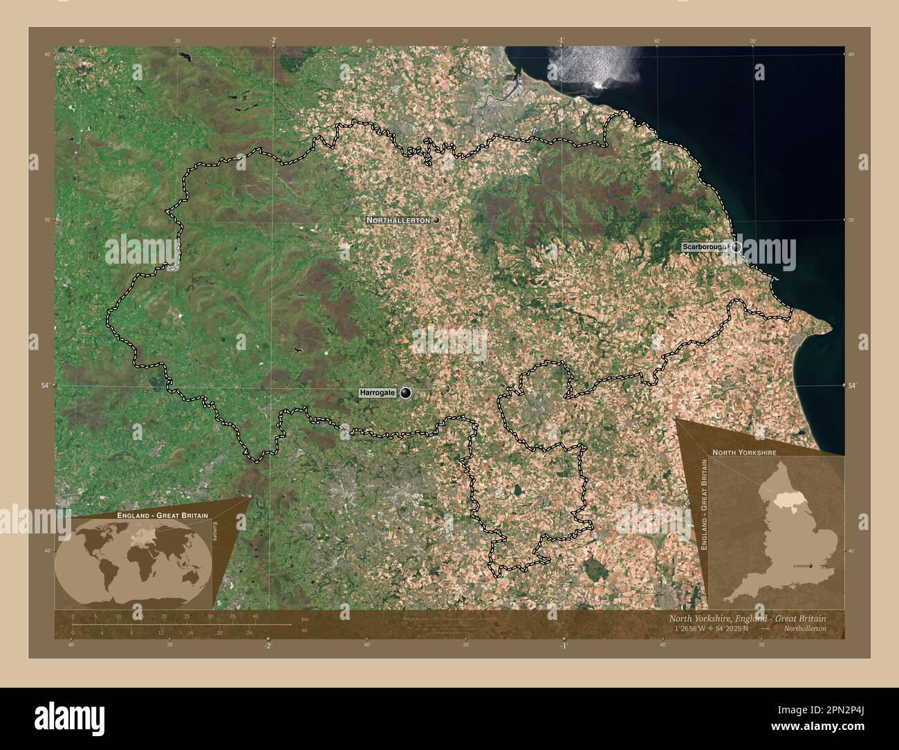 North Yorkshire, administrative county of England - Great Britain. Low ...