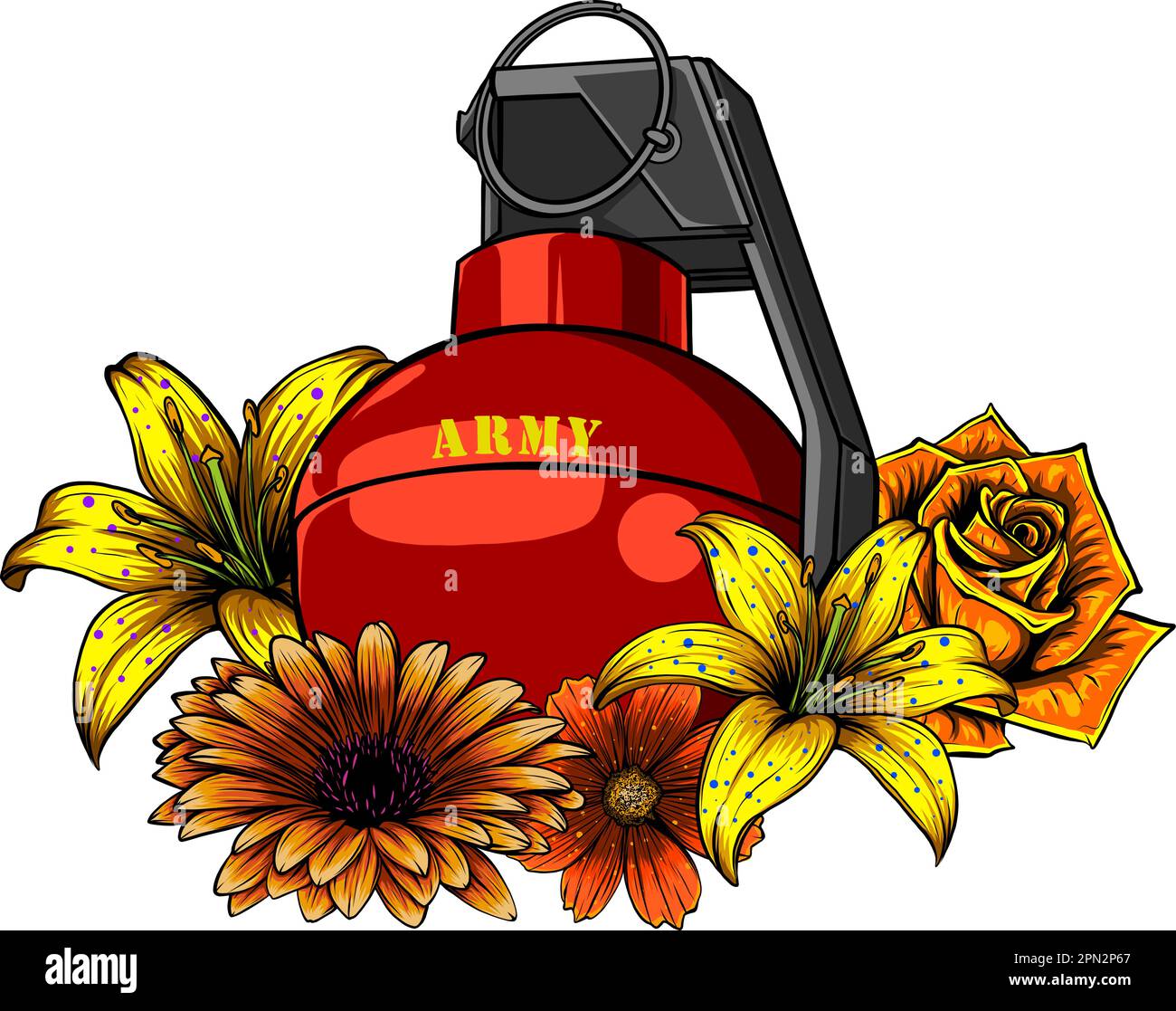 vector illustration of granate on white background Stock Vector Image ...