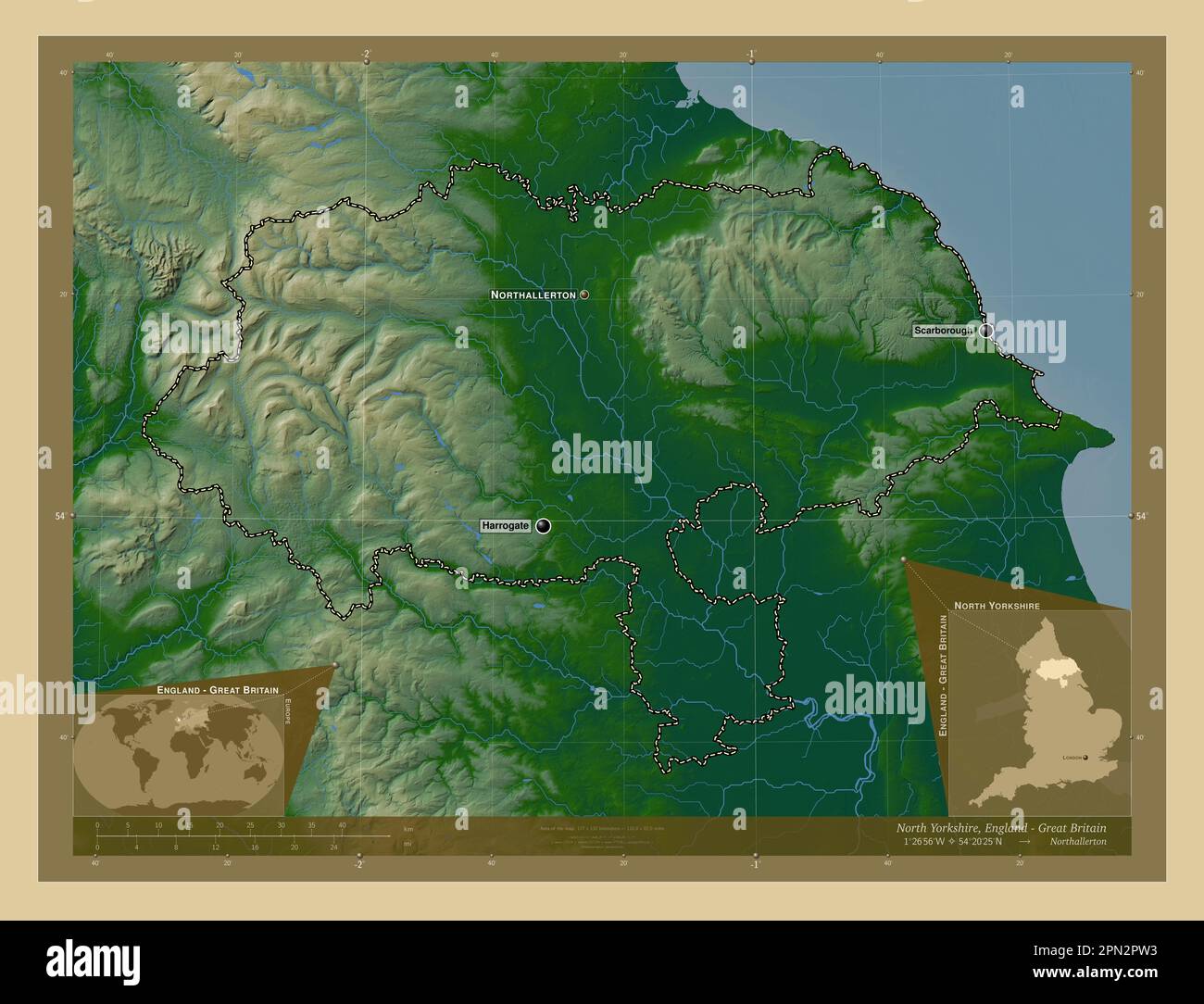 North Yorkshire, administrative county of England - Great Britain ...