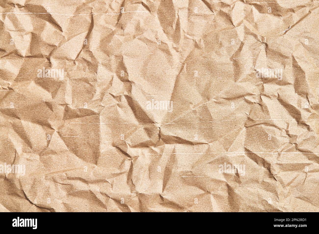 Brown crumpled paper texture background Stock Photo - Alamy
