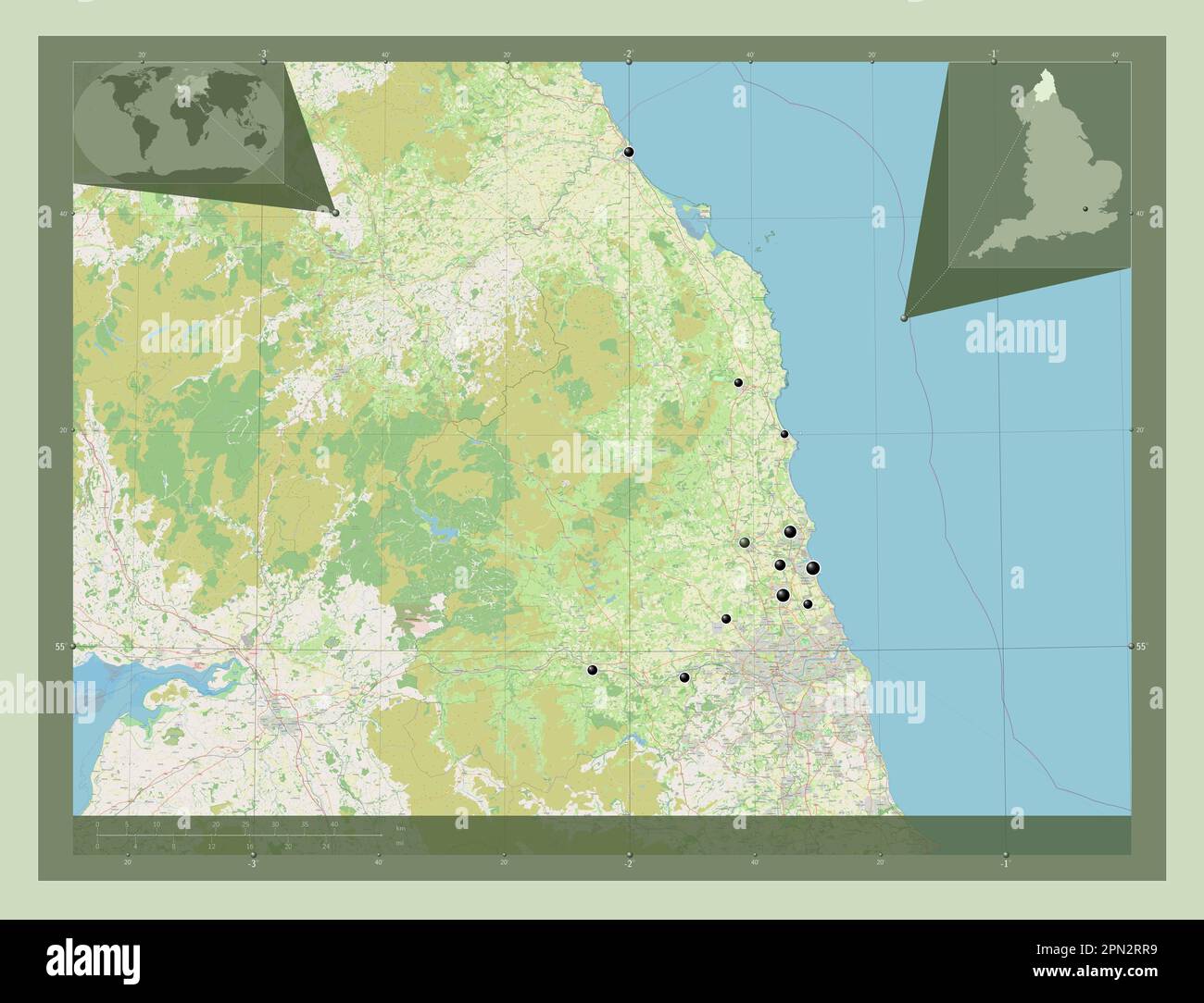 Northumberland, administrative county of England - Great Britain. Open ...