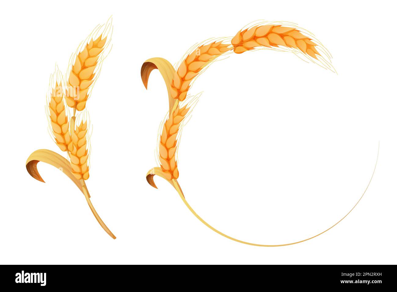 Wheat Gold Frame Border