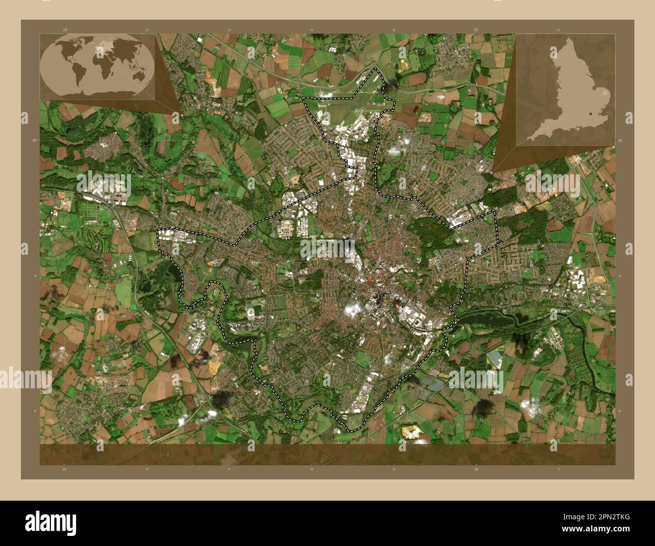 Norwich, non metropolitan district of England - Great Britain. Low ...