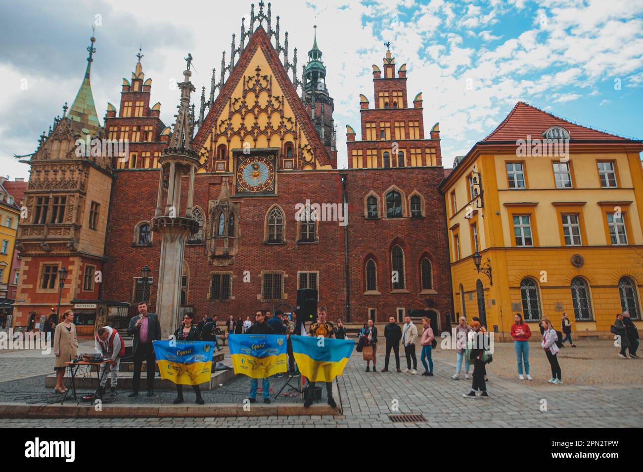 April 15, 2023, Wroclaw, Wroclaw, Poland: ''Through the war'' - The exhibition shows the crimes ...