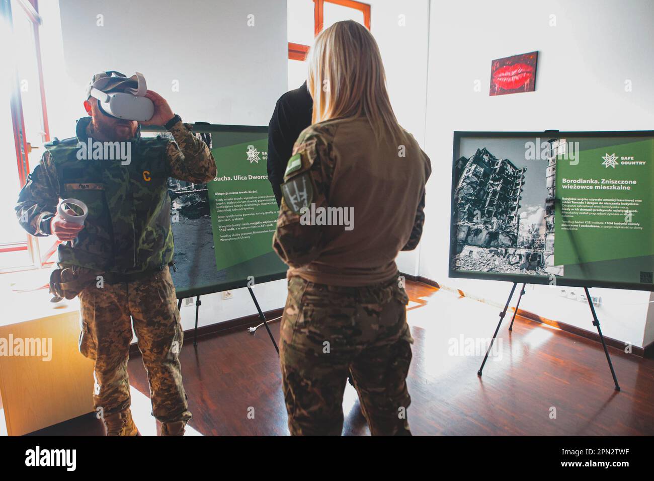 April 15, 2023, Wroclaw, Wroclaw, Poland: ''Through the war'' - The exhibition shows the crimes ...