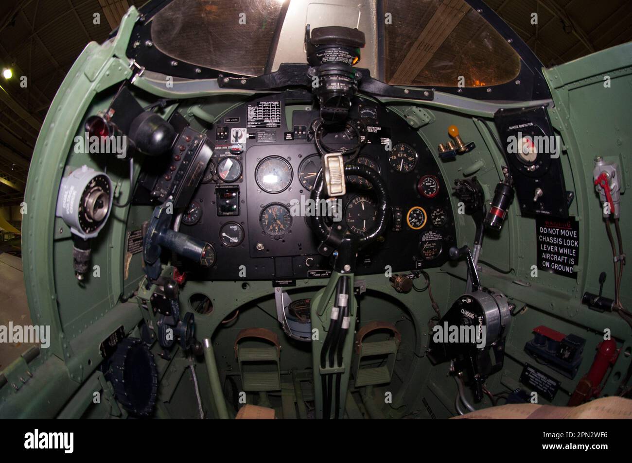 Supermarine Spitfire MkV cockpit Stock Photo - Alamy