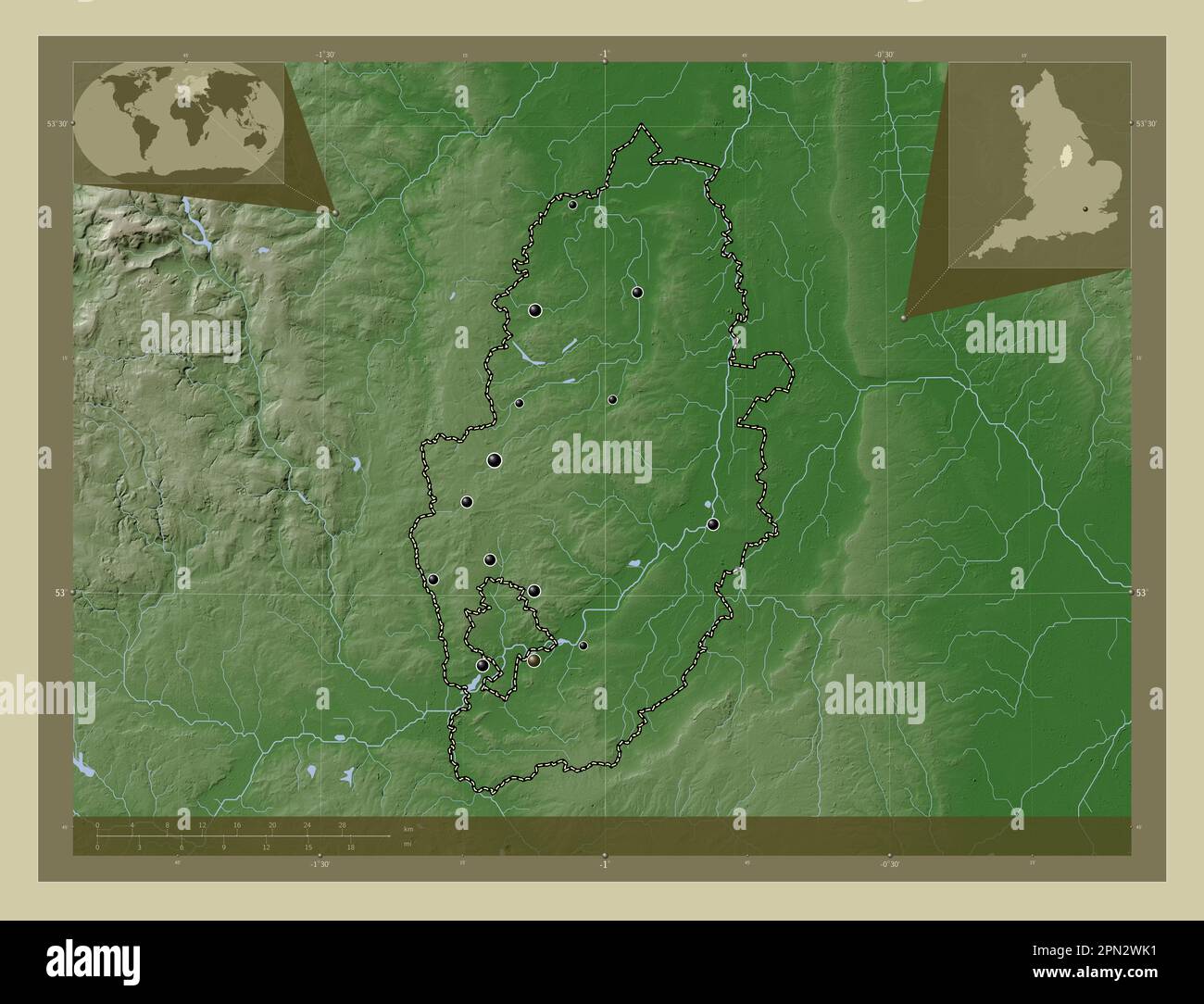 Nottinghamshire, administrative county of England - Great Britain ...