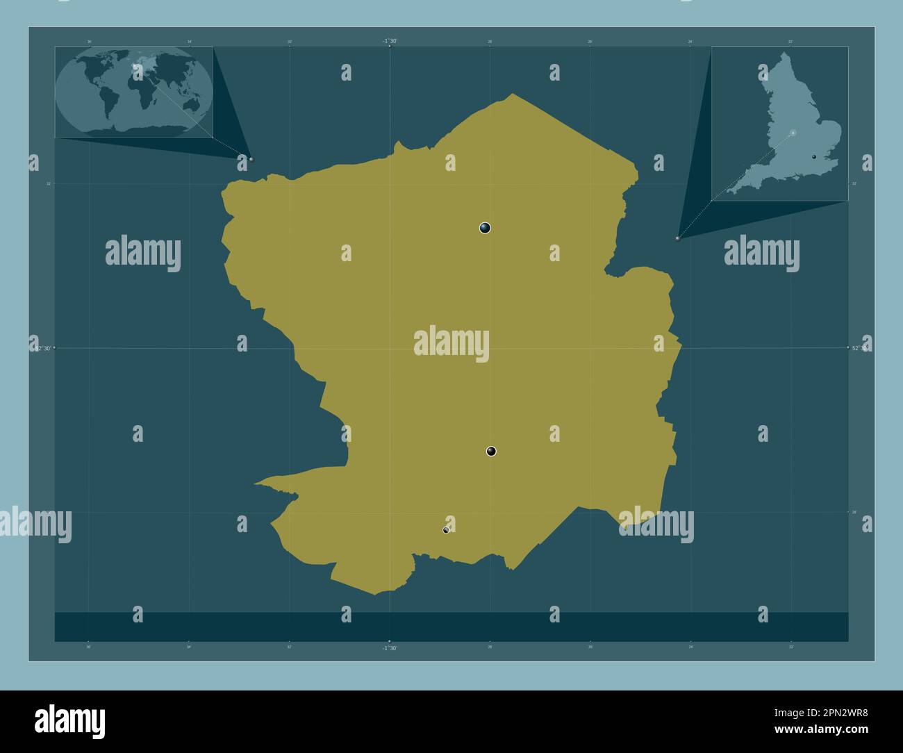 Nuneaton map hi-res stock photography and images - Alamy