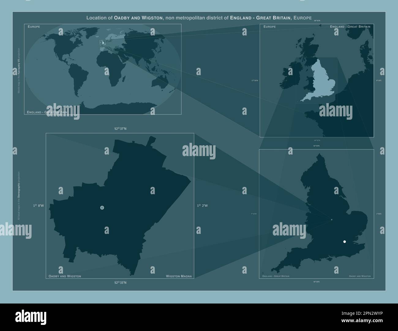 Oadby and Wigston, non metropolitan district of England - Great Britain ...