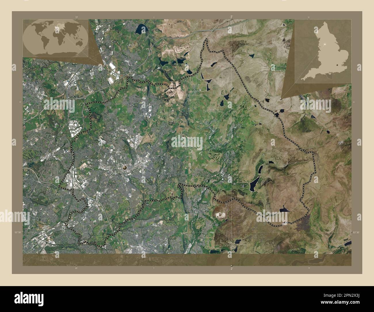 Oldham, administrative county of England - Great Britain. High ...