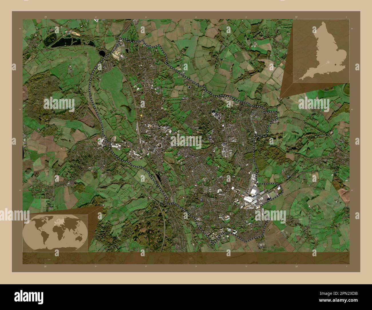 Oxford, non metropolitan district of England - Great Britain. Low ...