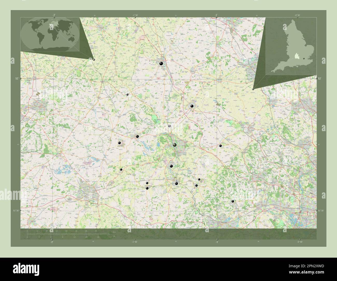 Oxfordshire, administrative county of England - Great Britain. Open ...
