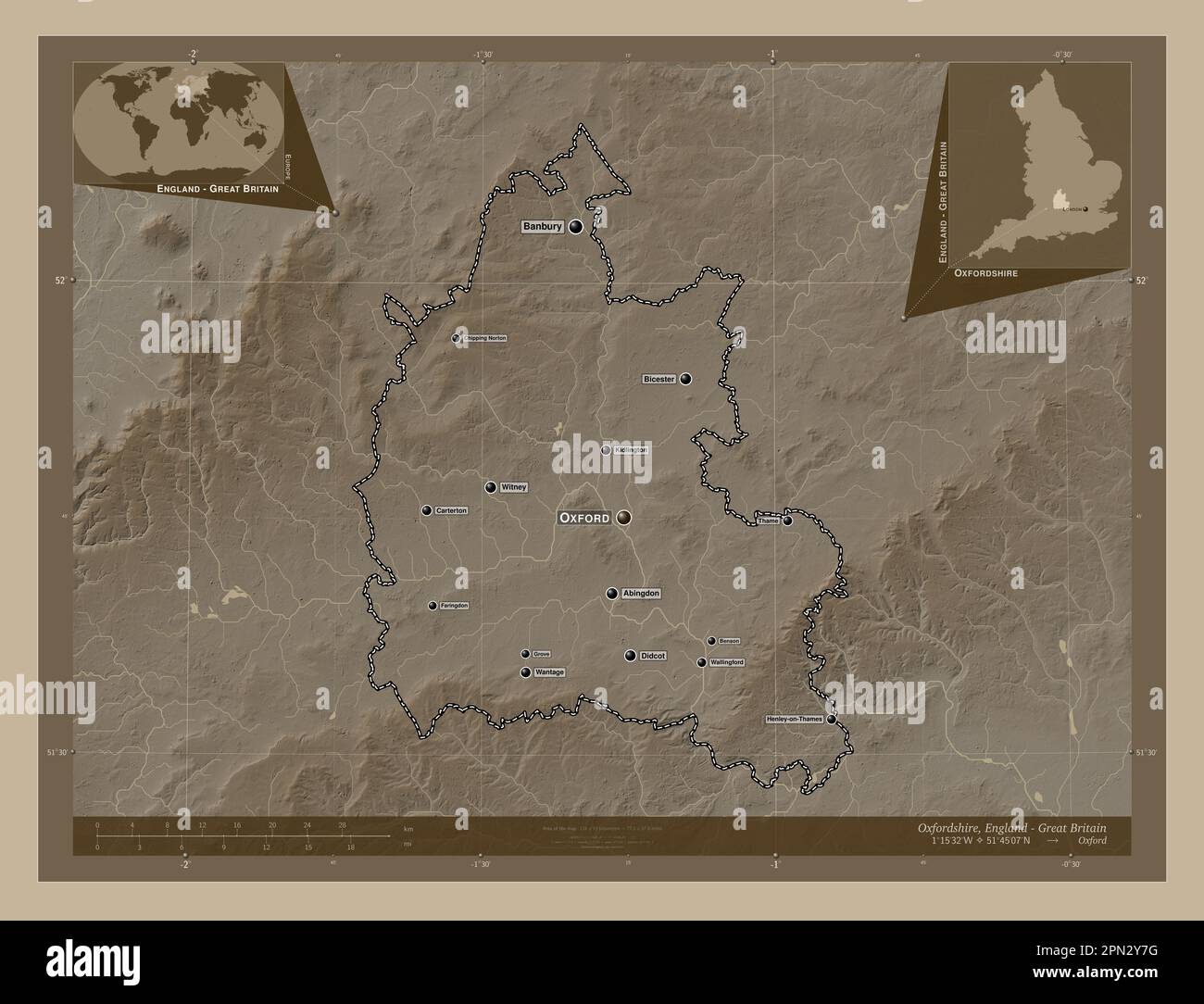 Map of witney hi-res stock photography and images - Alamy