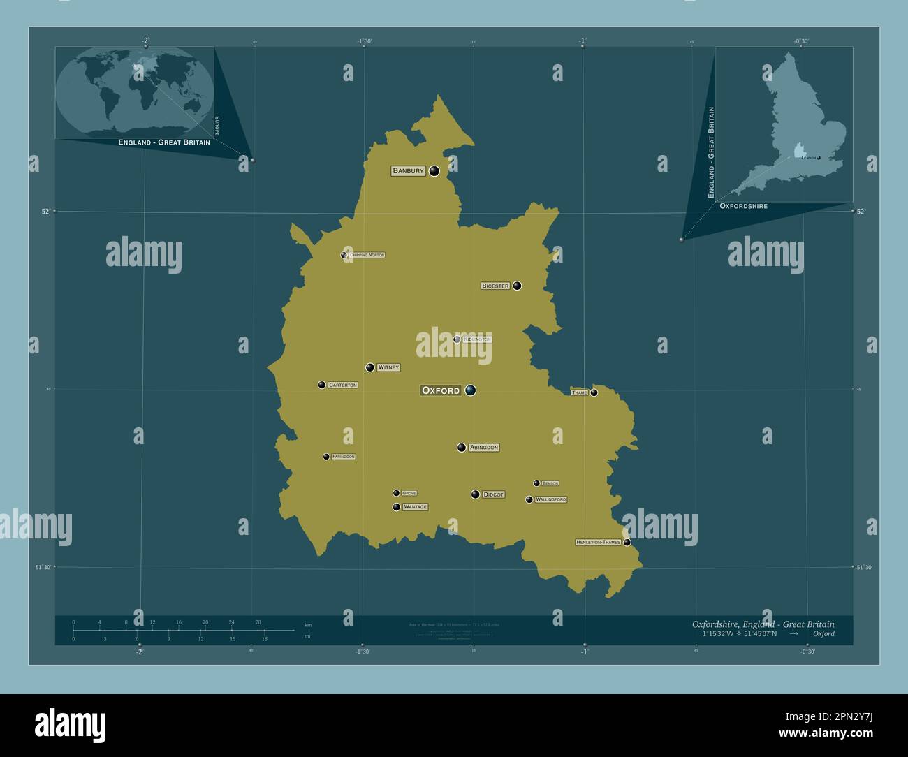 Thame oxfordshire map hi-res stock photography and images - Alamy